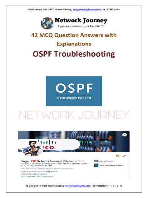 Ospf Troubleshooting Pdf Network Protocols Computer Networking