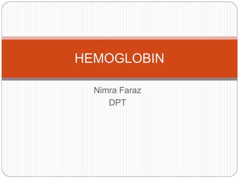Hemoglobinpptx