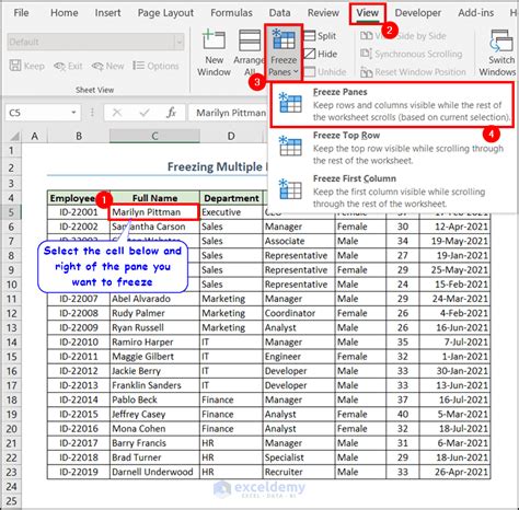 How To Adjust Freeze Panes In Excel Design Talk