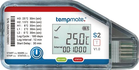 TEMPMATE S2H 000 Single Use Data Logger TEMPMATE S2H IP52 At Reichelt Elektronik
