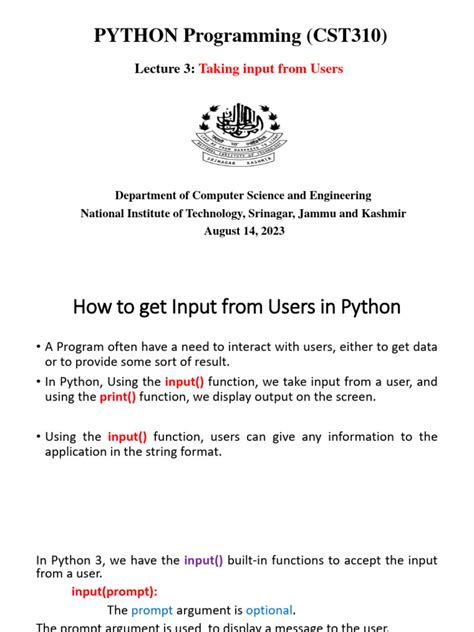 03 lecture input from users pdf input output parameter computer