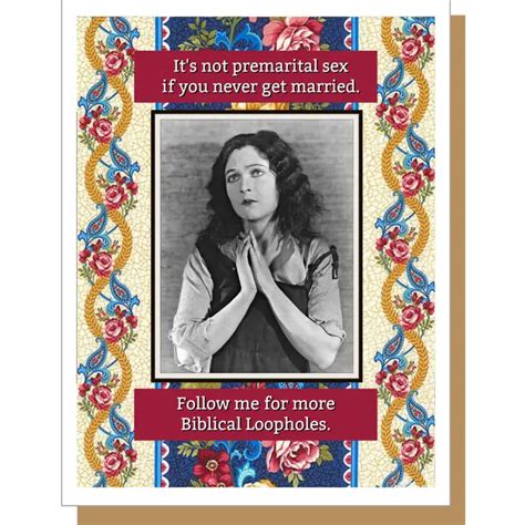 Premarital Sex Greeting Card Mellow Monkey