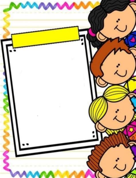 Portadas Editables Preescolar Marcos Educativos Etiquetas
