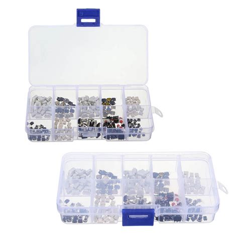250pcs Touch Push Button 10 Kinds Momentary Tactile Push Button Kit
