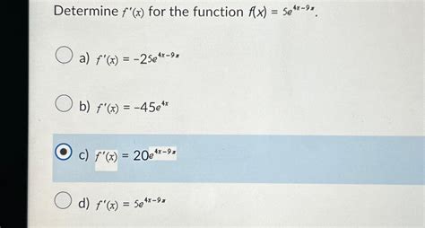 solved determine f x ﻿for the function