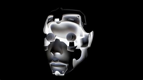 A Robotic Android Head Turns Loop Stock Video At Vecteezy