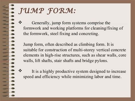 Jump Formwork