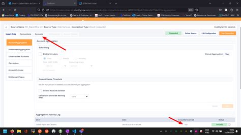 When Aggregating Accounts The Accounts Are Not Loaded Isc Discussion And Questions