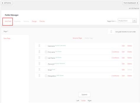 Add Field Registrationmagic