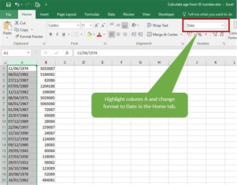 Calculate Age From ID Numbers Simply Excel