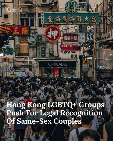 Gay Four Lgbtq Organisations In Hong Kong Have Joined Forces To Back