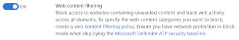 Microsoft Defender For Endpoint Web Content Filtering Administration Limitations And User