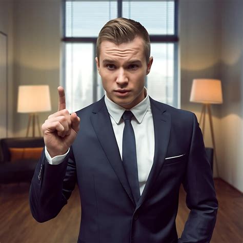 A Man With Laptop Premium Ai Generated Image