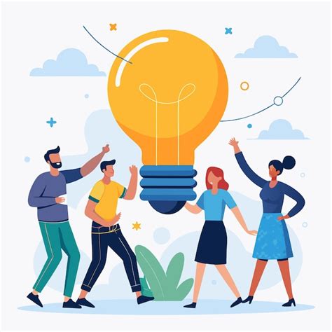 Teamwork Fuels Innovation People Collaborating On Ideas Premium Ai