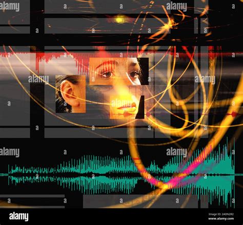 Voice Recognition Conceptual Computer Artwork Of Voice Patterns