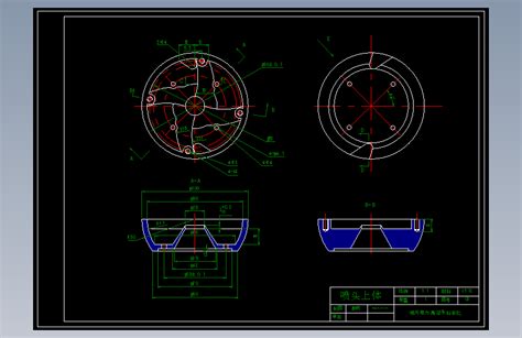 大空间旋转喷头零件的数控加工工艺设计、编程与加工（有全套cad图程序中英文翻译）autocad 2007模型图纸下载 懒石网