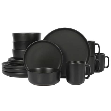 Black Dinnerware Sets Overstock