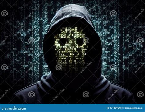 Portrait Of Anonymous Hacker Concept Of Hacking Cybersecurity Cybercrime Cyberattack Etc
