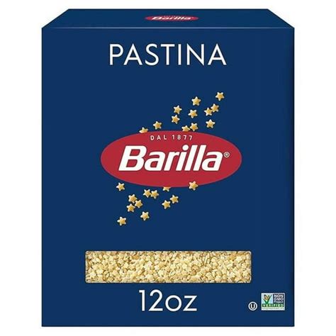 Barilla Pastina Pasta 12 Oz Box Tiny Star Shaped Pasta Made With