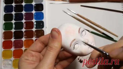 РОСПИСЬ КУКОЛЬНОГО ЛИЦА Как самим расписать лицо куклы лица Постила