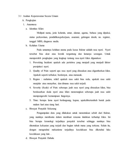 Laporan Pendahuluan Fraktur Femur Docx