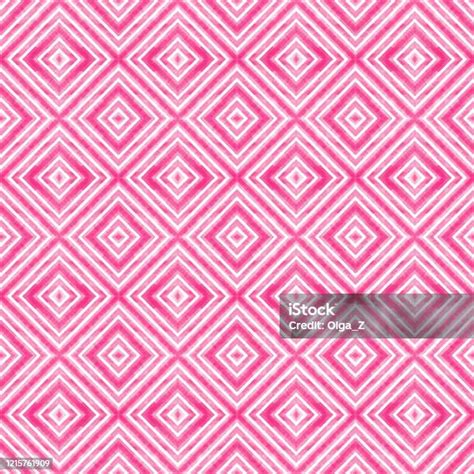 수채화 기하학적 마름모 사각형 매끄러운 패턴 흰색 배경에 빨간색 줄무늬 고풍스런에 대한 스톡 벡터 아트 및 기타 이미지 고풍