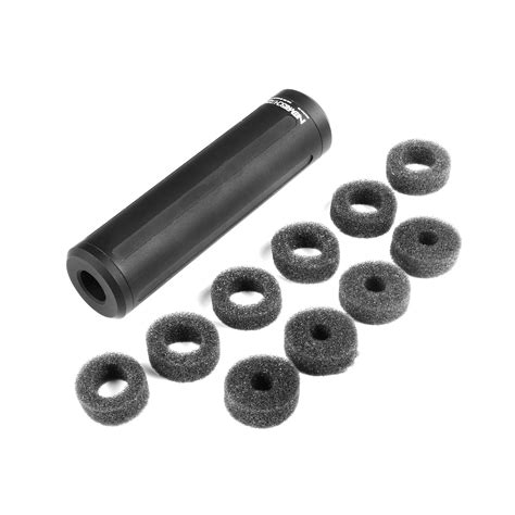 Integrated Airsoft Mock Suppressor V2 Straight Grooves Tact Gearz Airsoft Inc
