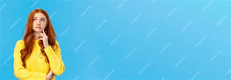 Free Photo Perplexed Worried And Concerned Cute Redhead Student