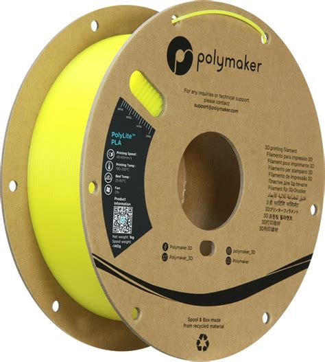 Polymaker Polylite Luminous Pla Yellow 3djake International