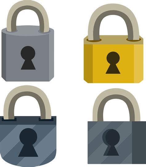 Closed Lock Metal Object Protection And Security 12717011 Vector Art At Vecteezy