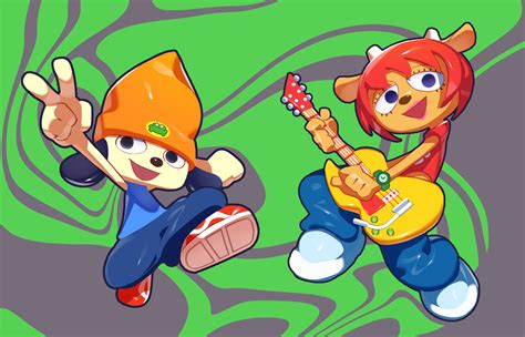 Parappa And Lammy Parappa The Rapper And 1 More Drawn By Bluegeyko