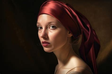 Premium AI Image Sensual Modern Renaissance Portrait Of A Woman