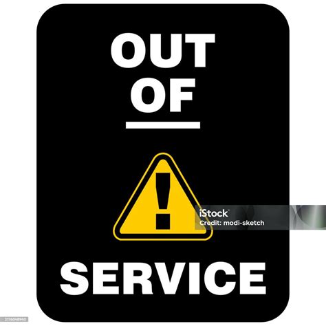Notice Out Of Service Sign Vector Stock Illustration Download Image Now Arrow Symbol