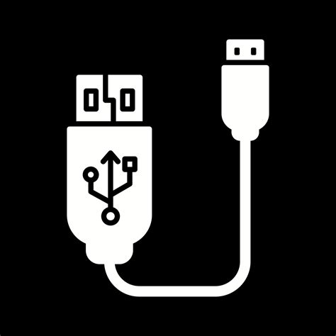 Usb Cable Vector Icon 17214232 Vector Art At Vecteezy