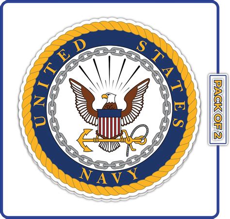 United By Color Us Navy Stickers And Decals 3 Pack
