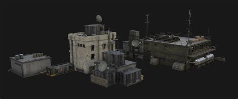 Grid Armada Military Base Military Structures Kitbash Greeble Assets