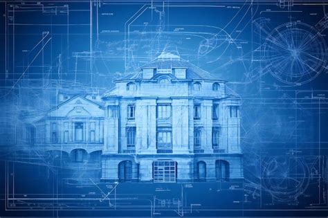 Premium Ai Image Abstract Architecture Design Blueprint Texture