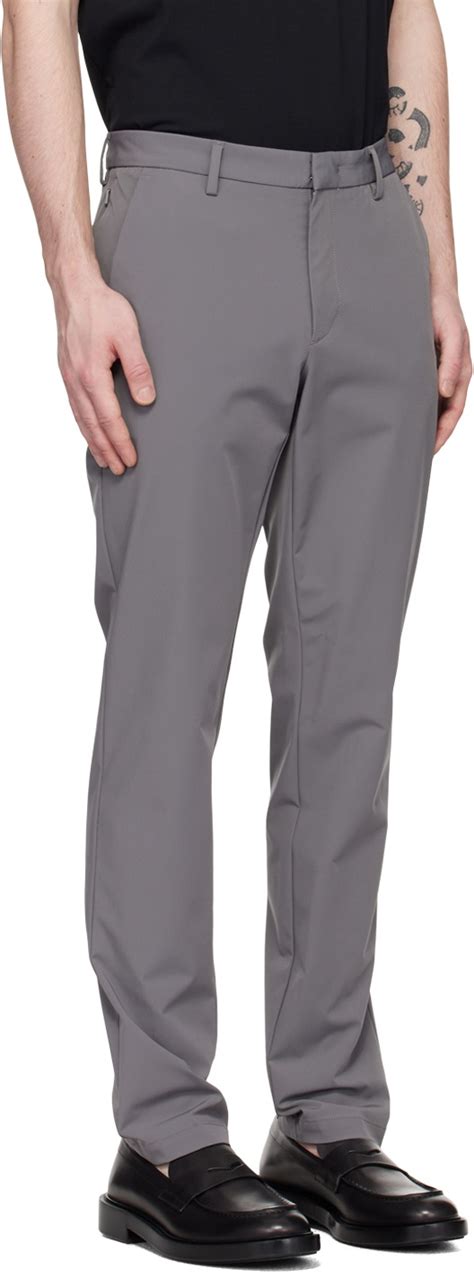 Boss Gray Slim Fit Trousers Boss