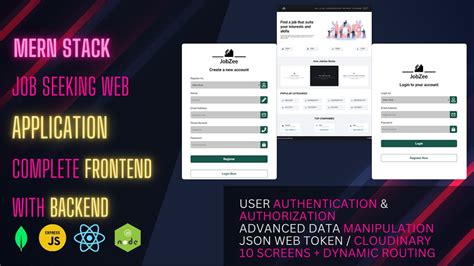 Mern Stack Project Build A Full Stack Job Seeking Application With React Node Mongodb