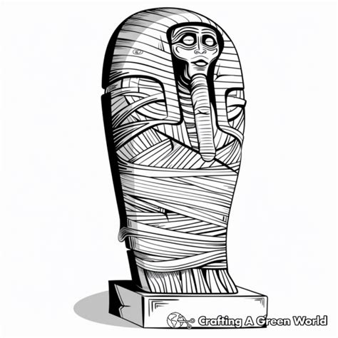 Mummy Coloring Pages Free Printable