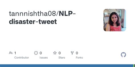 github tannnishtha08 nlp disaster tweet