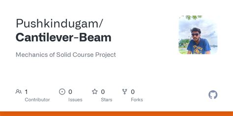 Github Pushkindugam Cantilever Beam Mechanics Of Solid Course Project