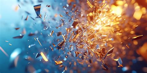 Fiery Abstract Blue And Orange Explosion Texture Stock Illustration Illustration Of Graphic