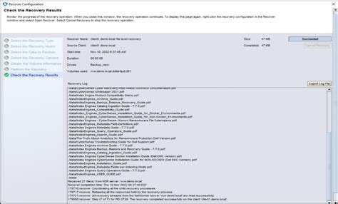 Client Recovery Dell Powerprotect Cyber Recovery Recovery From The Cyber Recovery Vault Using