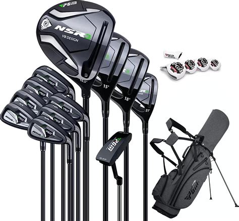 Pgm Mens Complete Golf Club Sets 12 Pieces 3 Wood 135 1