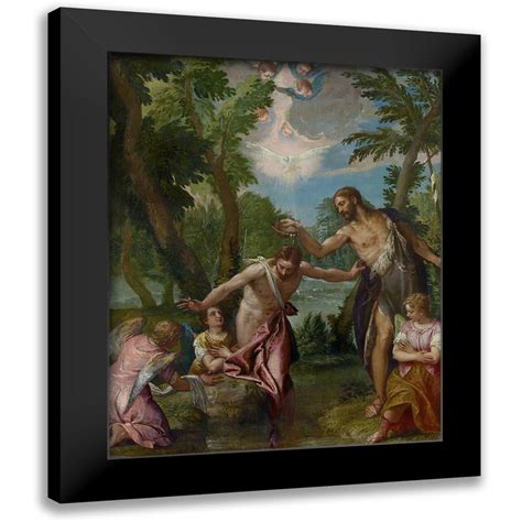 Veronese Paolo 12x14 Black Modern Framed Museum Art Print Titled The