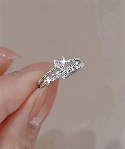 봄신상 당일출고 11 할인 💝공주반지💝우정반지💝 여리여리 러블리 하트 큐빅 반지 Set 에이블리