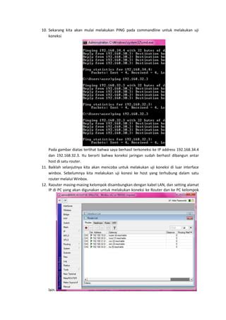 Laporan Routing Static Mikrotic Router DOCX
