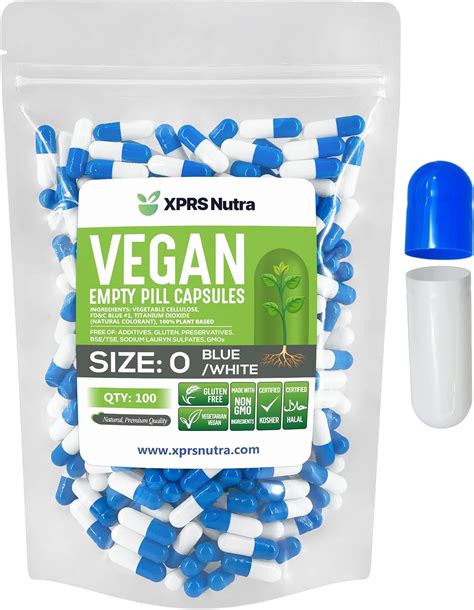 100 Count Vegan Empty Capsules For Diy Vegetable Nepal Ubuy