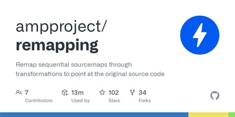 GitHub Ampproject Remapping Remap Sequential Sourcemaps Through Transformations To Point At
